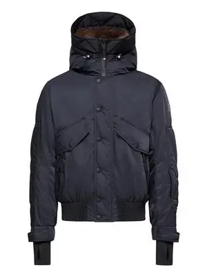 Moncler Breche Shearling-trimmed Ski Jacket - Blue