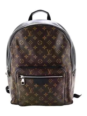 LOUIS VUITTON Josh Macassar Monogram Canvas Backpack - Black