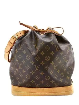 LOUIS VUITTON Noe Handbag Damier Large Bucket Bag - Neutrals