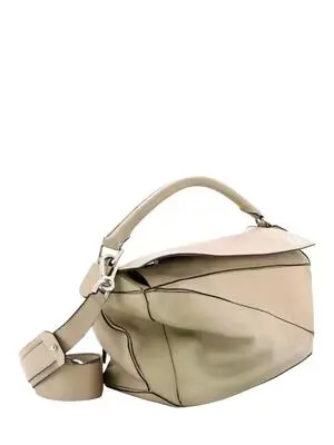 Loewe Puzzle Bag Leather Large Satchel - Neutrals