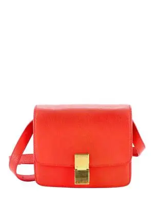 Celine Classic Box Bag Grainy Leather Small - Red