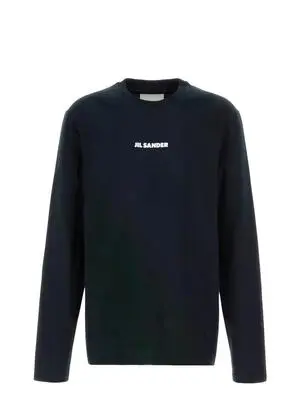 JIL SANDER Logo Long-sleeve T-shirt - Blue