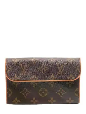 LOUIS VUITTON 2002 Pochette Florentine Belt Bag - Brown