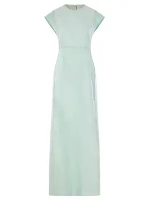 JIL SANDER Short-sleeve Maxi Dress - Blue