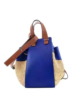 LOEWE Hammock Raffia Medium Hobo Bag