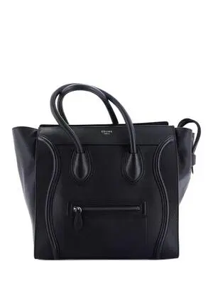 CELINE Luggage Bag Grainy Leather Mini Tote