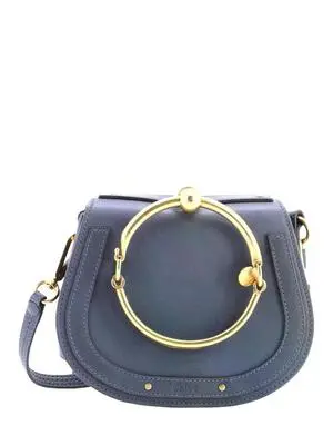 Chloé Nile Leather Small Crossbody Bag - Blue