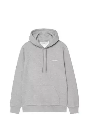 Carhartt Work In Progress Script Embroidery-logo Hoodie - Grey
