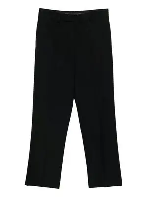 Versace Wool Tailored Trousers - Black
