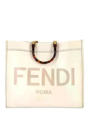 Fendi Sunshine Shopper Large Tote Bag - Neutrals