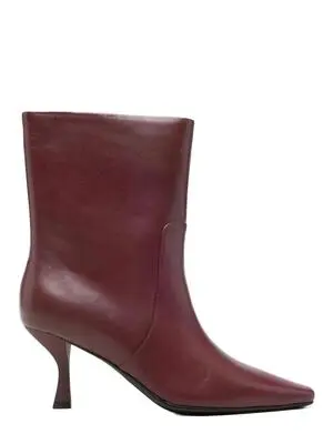MARC ELLIS 65mm Pointed-toe Ankle Boots - Red
