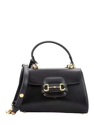 Gucci Horsebit 1955 Top Handle Mini Bag - Black