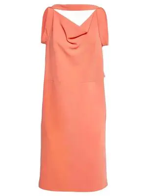 Balenciaga Cowl-neck Dress - Orange