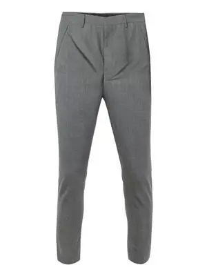 Prada Buttoned Wool Trousers - Grey
