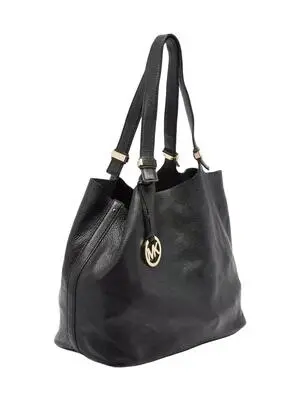 Michael Kors Leather Tote Bag - Black