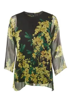 Dolce & Gabbana Floral-print Blouse - Black
