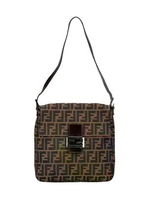 Fendi 2010-2024 Zucca Canvas Shoulder Bag - Brown