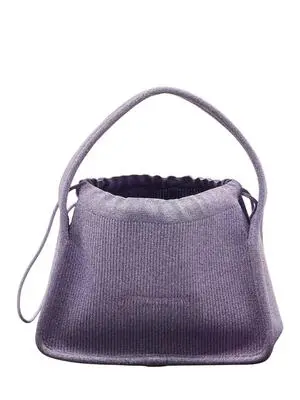 ALEXANDER WANG Ribbed-Knit Drawstring Bag