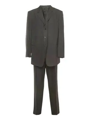 Giorgio Armani Stripe-pattern Suit - Black