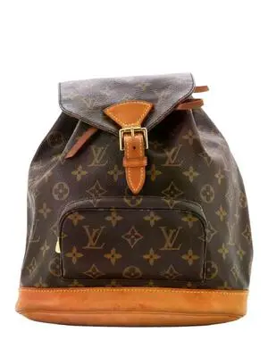 LOUIS VUITTON Vintage Monogram Canvas Montsouris Mm Backpack - Brown