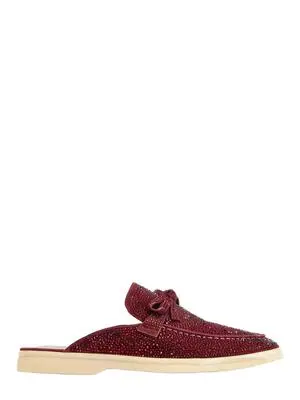 NICOLI Jezelinda Embellished Loafers - Red