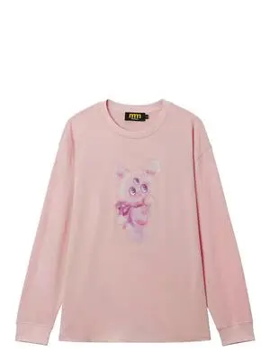 MINI CREAM Graphic Long-sleeve T-shirt - Pink