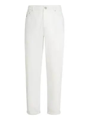 Brunello Cucinelli Five-pocket Jeans - White