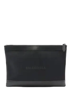 Balenciaga 2010s Zip-up Clutch - Black