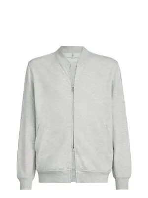 Brunello Cucinelli Zip-up Sweatshirt - Grey