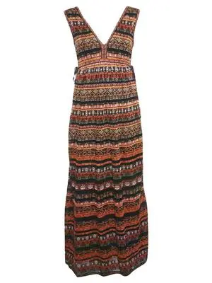 Missoni Lurex Knitted Dress - Orange