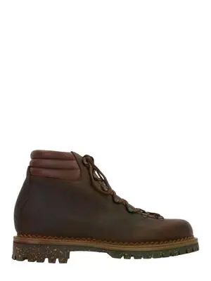 YUKETEN Leather Lace-up Boots - Brown