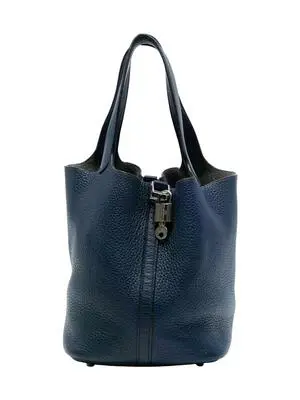 Hermès 2014 Clemence Picotin Lock 22 Handbag - Blue