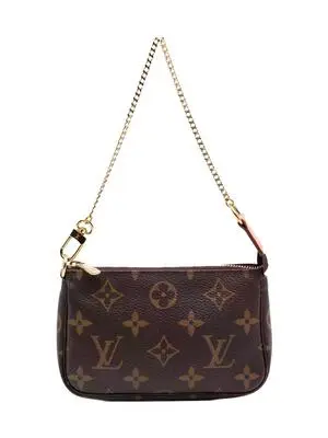 LOUIS VUITTON 2020 Monogram Mini Pochette Accessoires - Brown