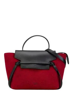 Celine 2016 Mini Belt Satchel - Red