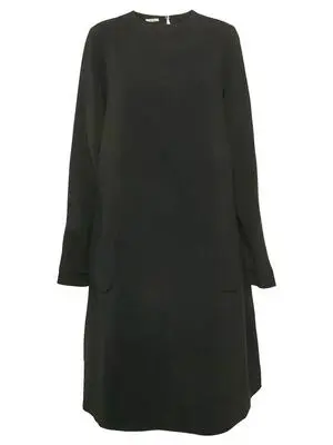 Miu Miu Crepe Pocketed Dress - Black