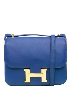 Hermès 2017 Mini Constance 18 Crossbody Bag - Blue