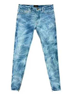 Fear Of God Acid-wash Five-pocket Jeans - Blue
