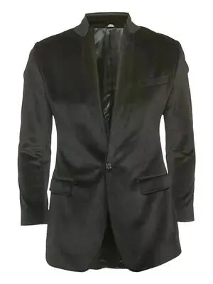 Dolce & Gabbana Velvet Single-breasted Blazer - Black