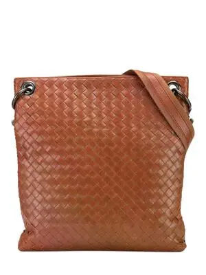 Bottega Veneta 2008 Intrecciato Crossbody Bag - Brown