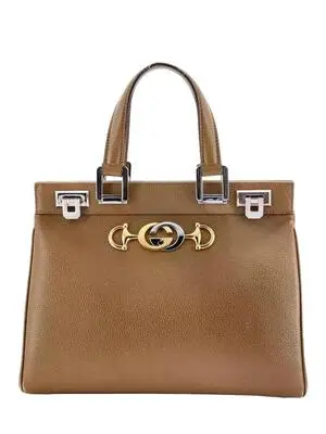 GUCCI Zumi Small Leather Top Handle Satchel