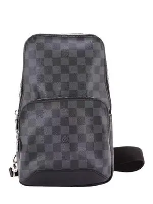 LOUIS VUITTON Avenue Sling Bag Damier Graphite - Black
