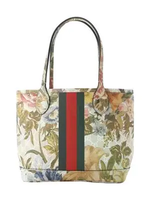 Gucci Ophidia Water Flora Gg Coated Canvas Medium Tote Bag - Multicolour