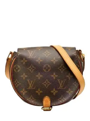 LOUIS VUITTON 2005 Monogram Sac Tambourine Crossbody Bag - Brown