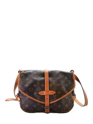 LOUIS VUITTON Saumur 30 Crossbody Bag Monogram Canvas - Brown