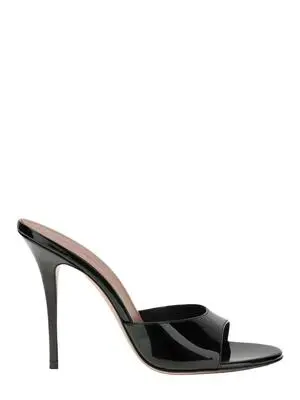 Amina Muaddi 105mm Elodie Sandals - Black
