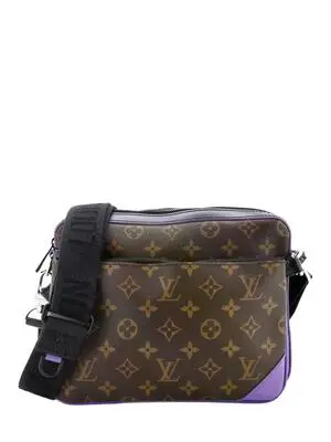 LOUIS VUITTON Trio Messenger Bag Macassar Monogram Canvas - Black