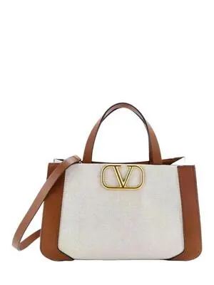 Valentino Garavani Vlogo Shopper Small Tote Bag - Brown