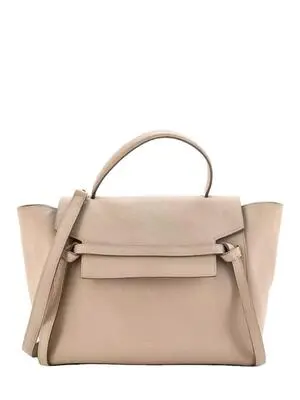 Celine Belt Bag Textured Leather Medium Satchel - Neutrals