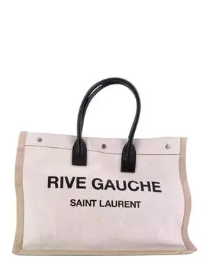 Saint Laurent Rive Gauche Shopper Large Tote Bag - Neutrals