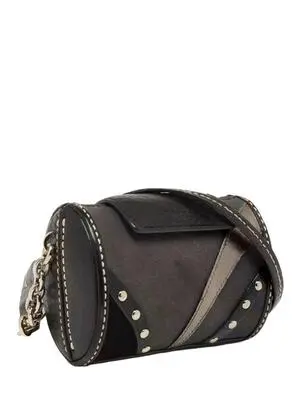 TOD'S Studded Shoulder Bag - Black